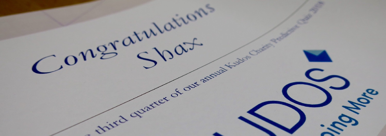 Quarter Three - Charity Quiz Winners 2018 | Kudos Software